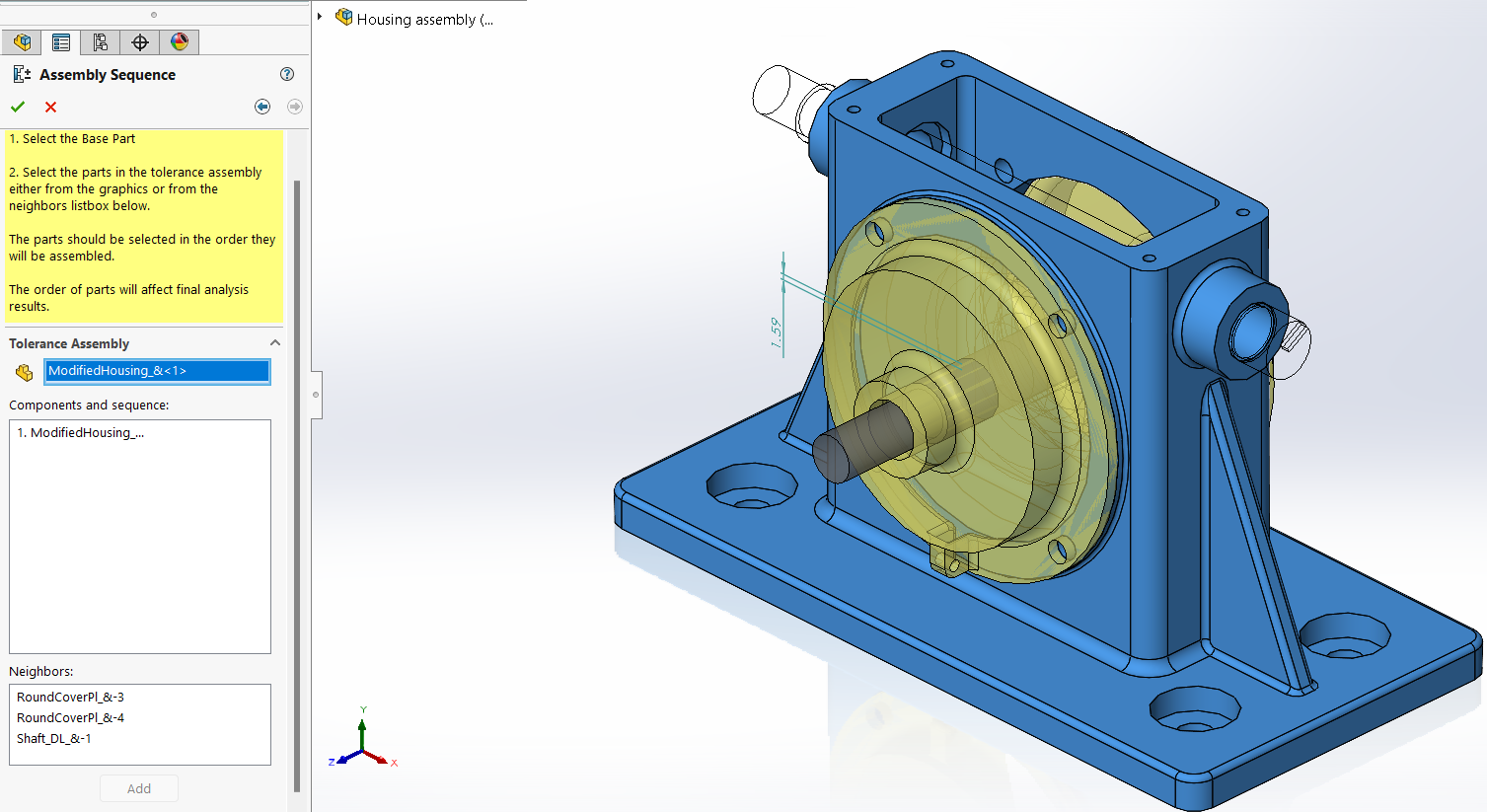 Kaip naudotis SOLIDWORKS TolAnalyst įrankiu